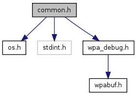 wpa_supplicant: common.h File Reference